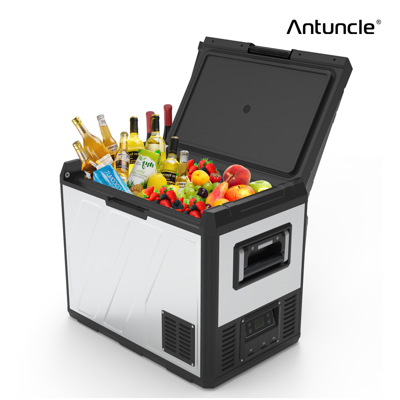 ANTUNCLE 70L Compressor Portable Metal Car Fridge Freezer